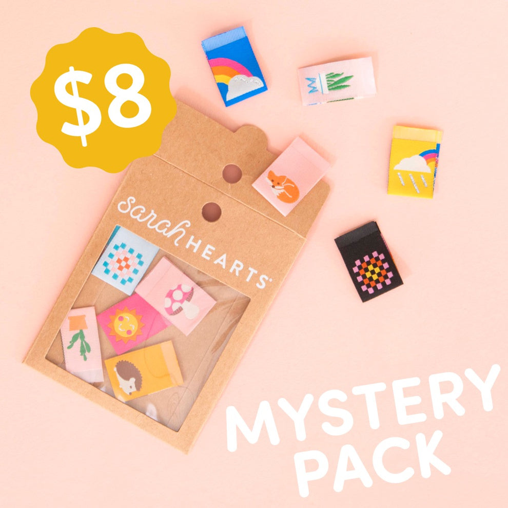 Mystery Multipack Woven Labels – Sarah Hearts