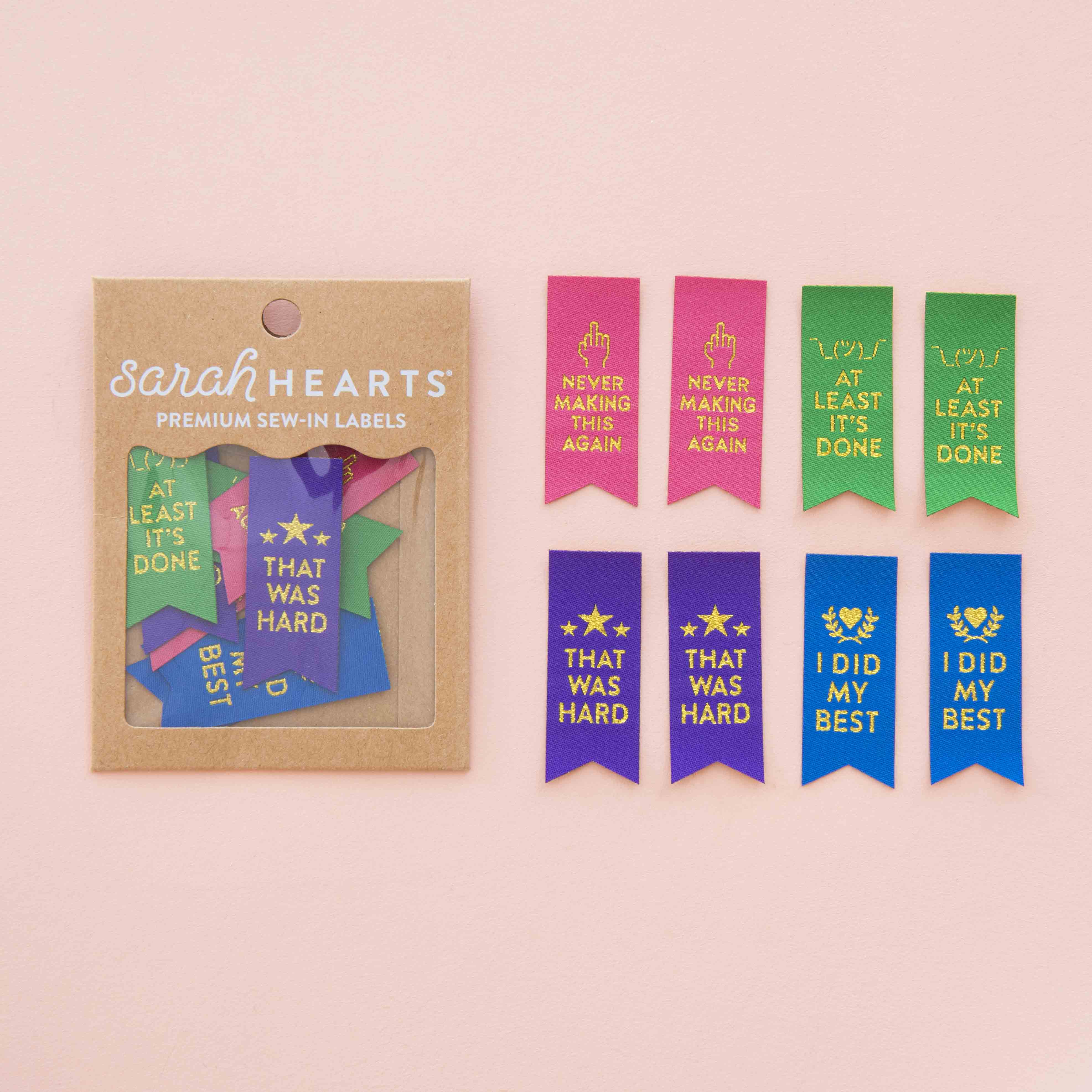 Award Ribbon Multipack Woven Labels – Sarah Hearts