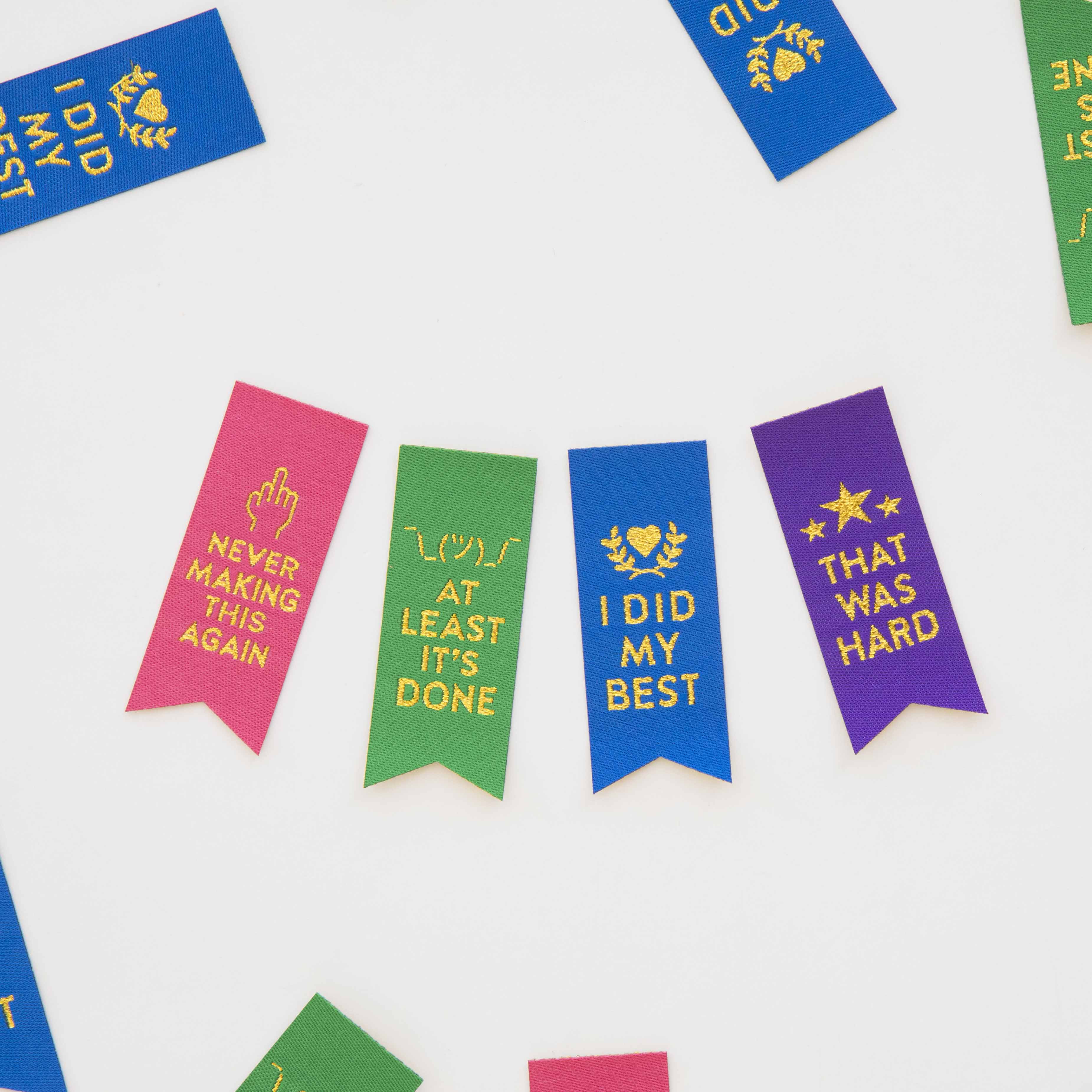 Award Ribbon Multipack Woven Labels – Sarah Hearts