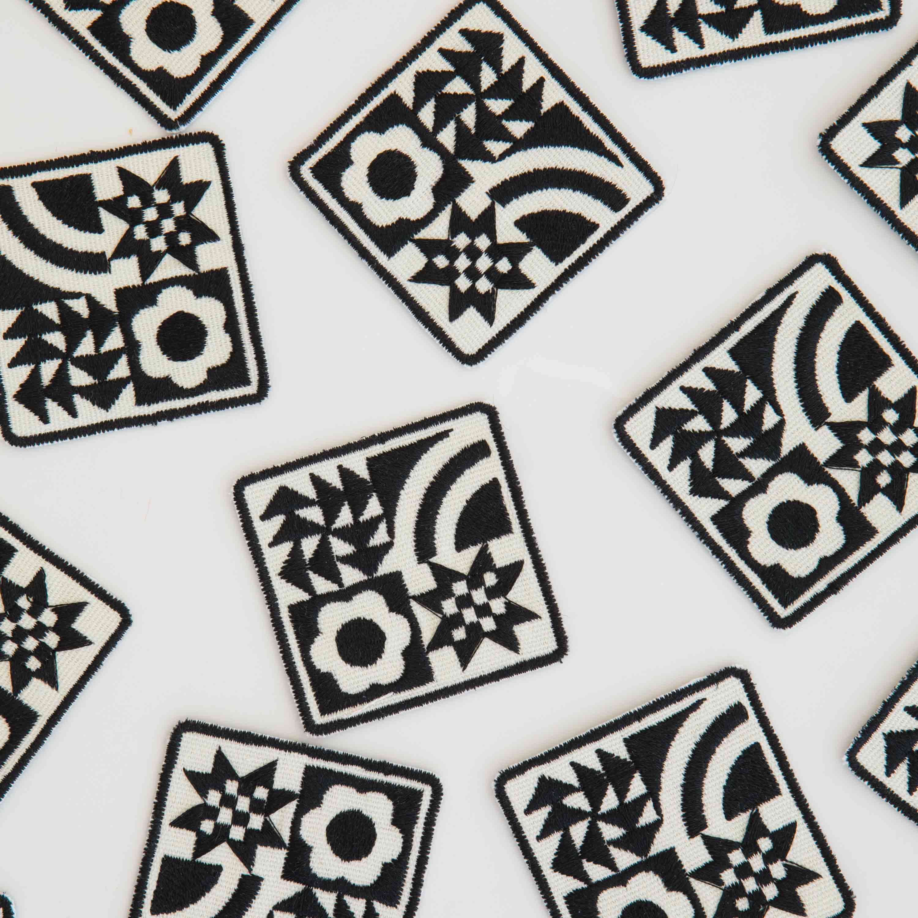 Black Quilt Block Iron-On Patch – Sarah Hearts