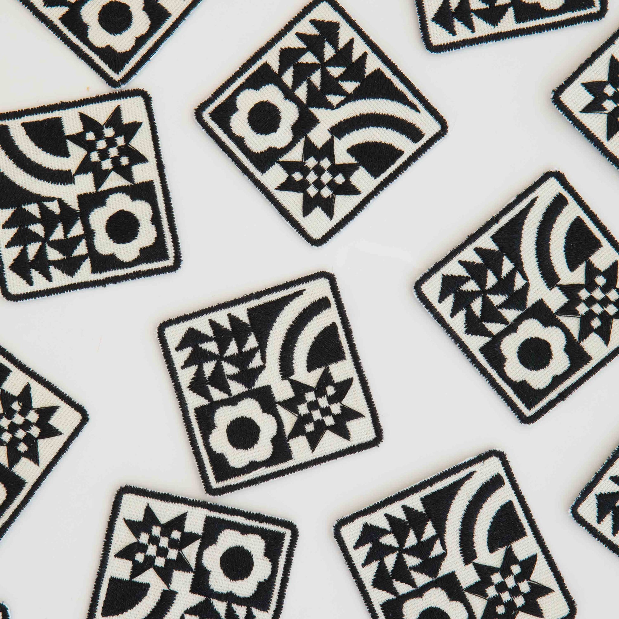 Black Quilt Block Iron-On Patch – Sarah Hearts