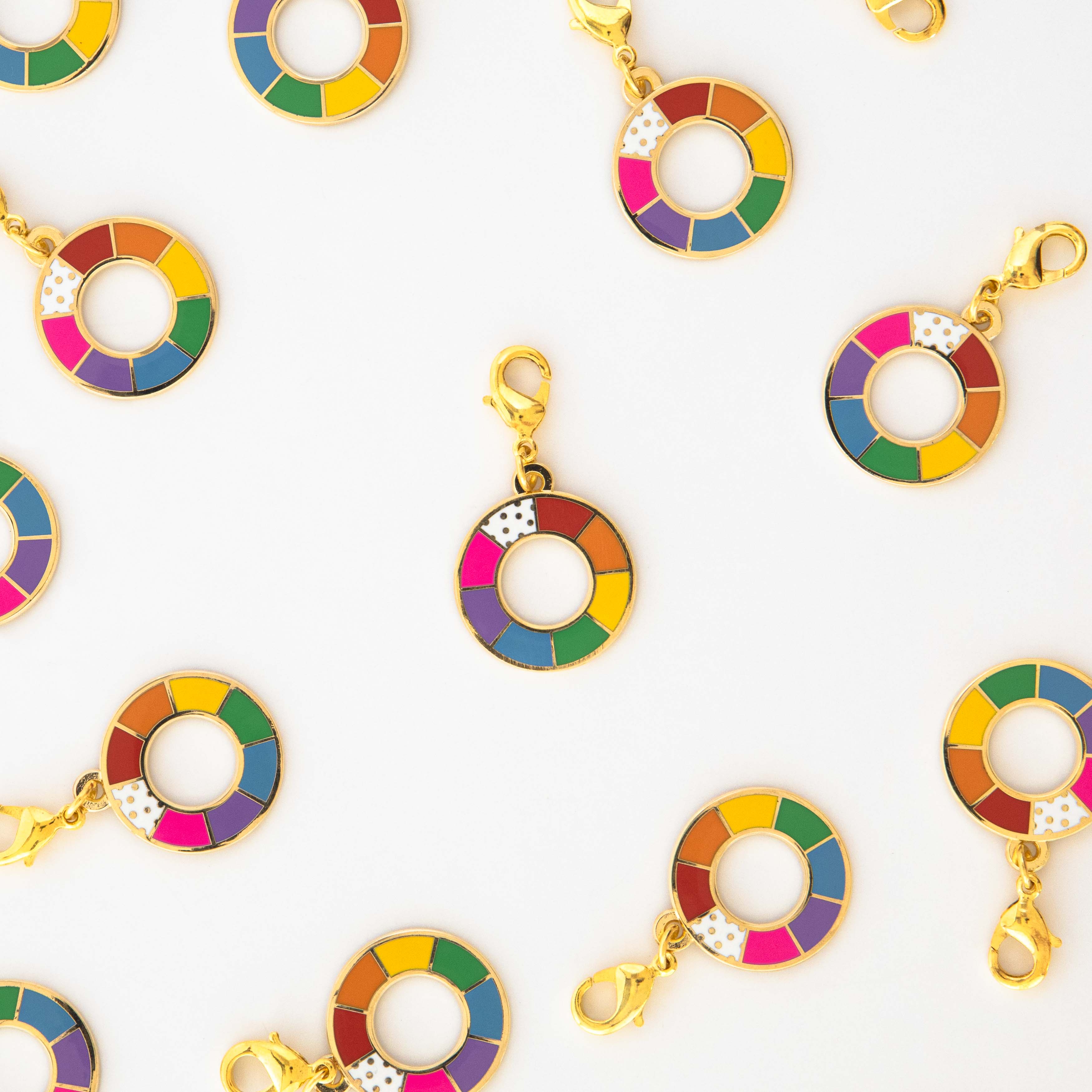 Color Wheel Zipper Charm – Sarah Hearts