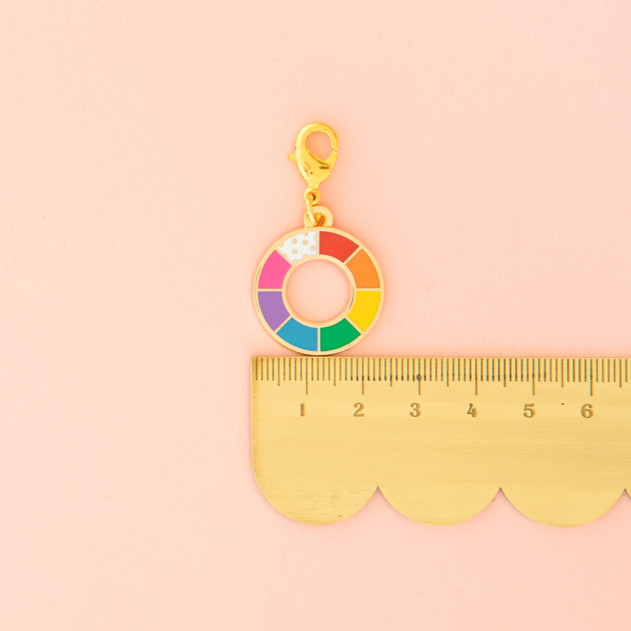 Color Wheel Zipper Charm – Sarah Hearts