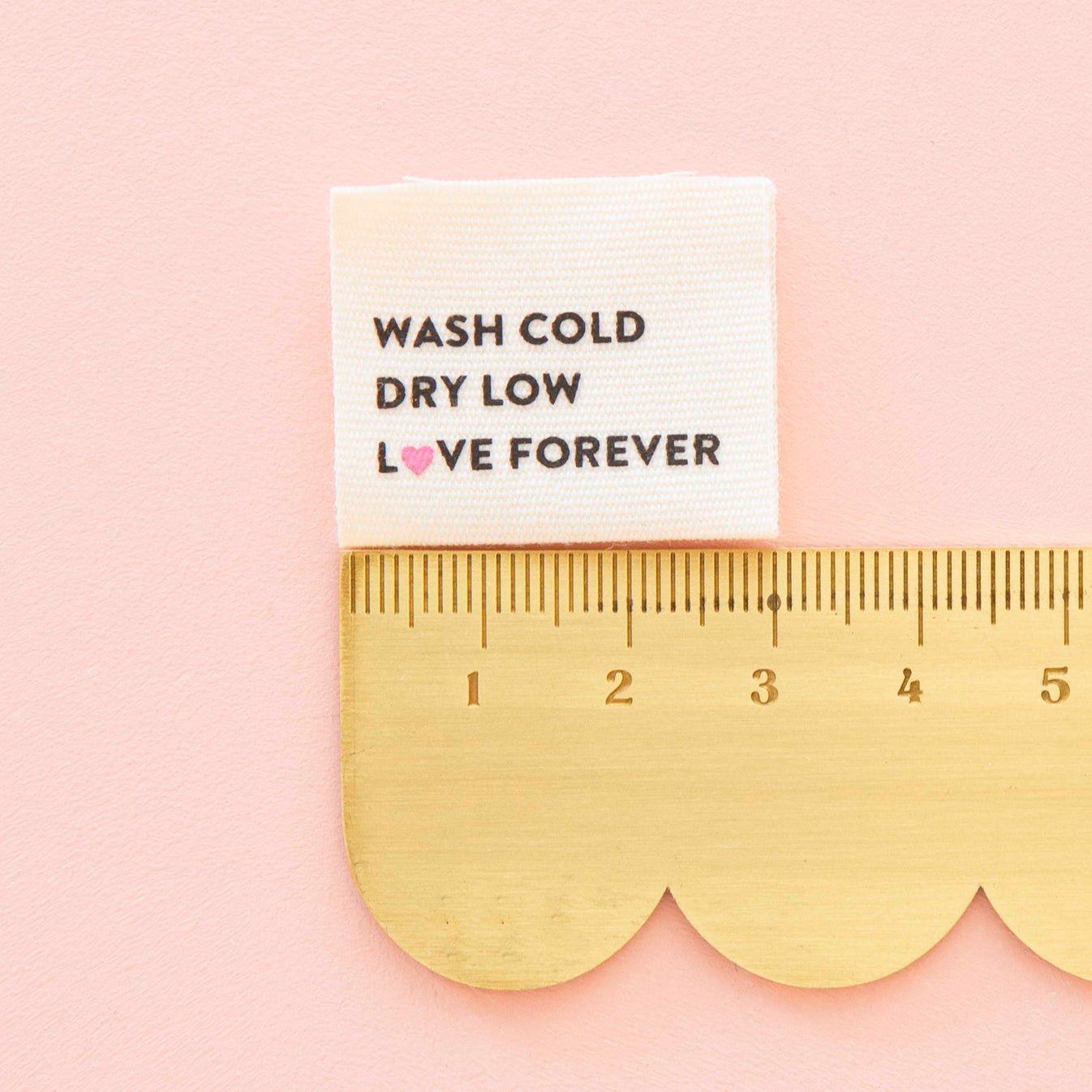 Wash Cold Dry Low Organic Cotton Sewing Labels – Sarah Hearts