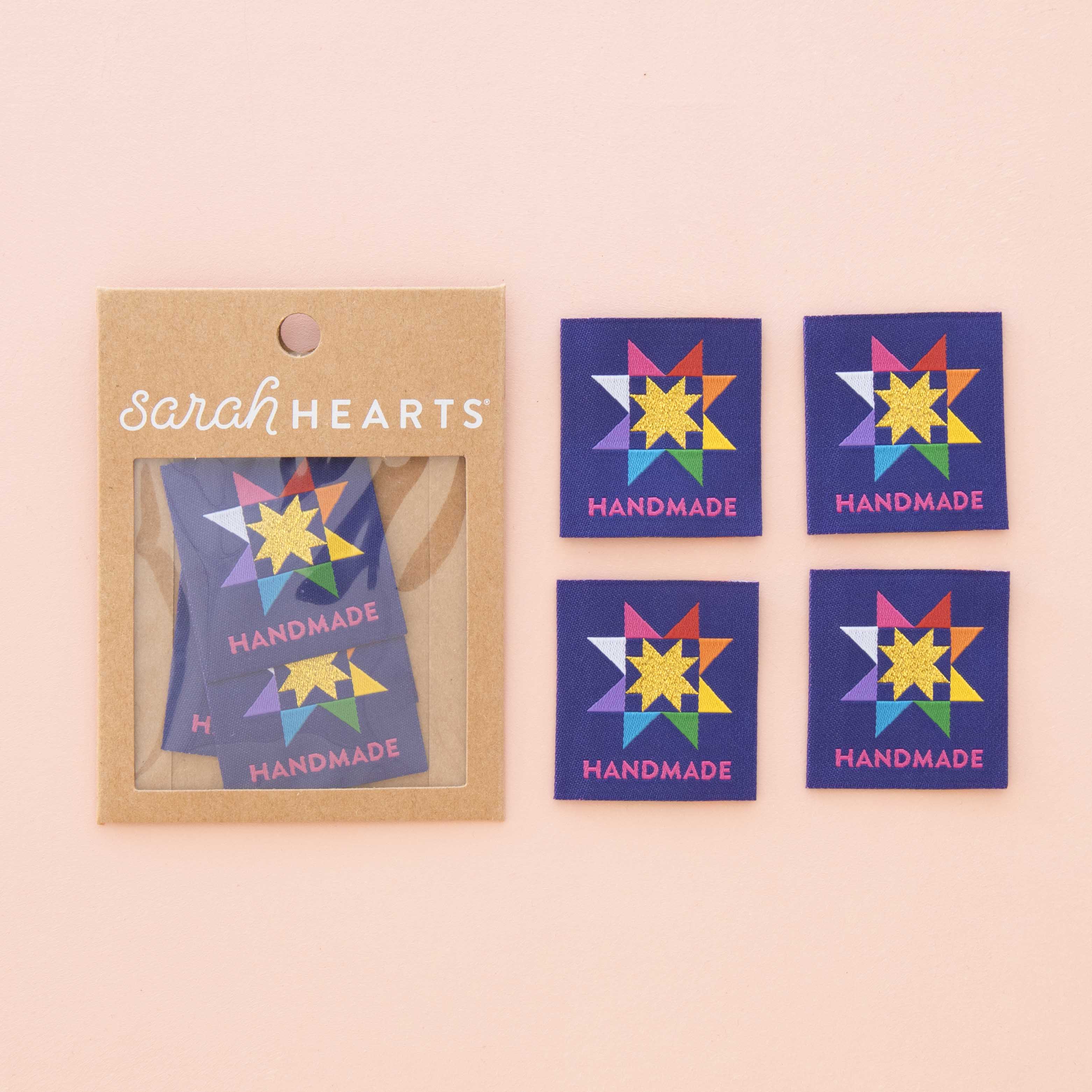 Handmade Quilt Star Large Woven Labels – Sarah Hearts