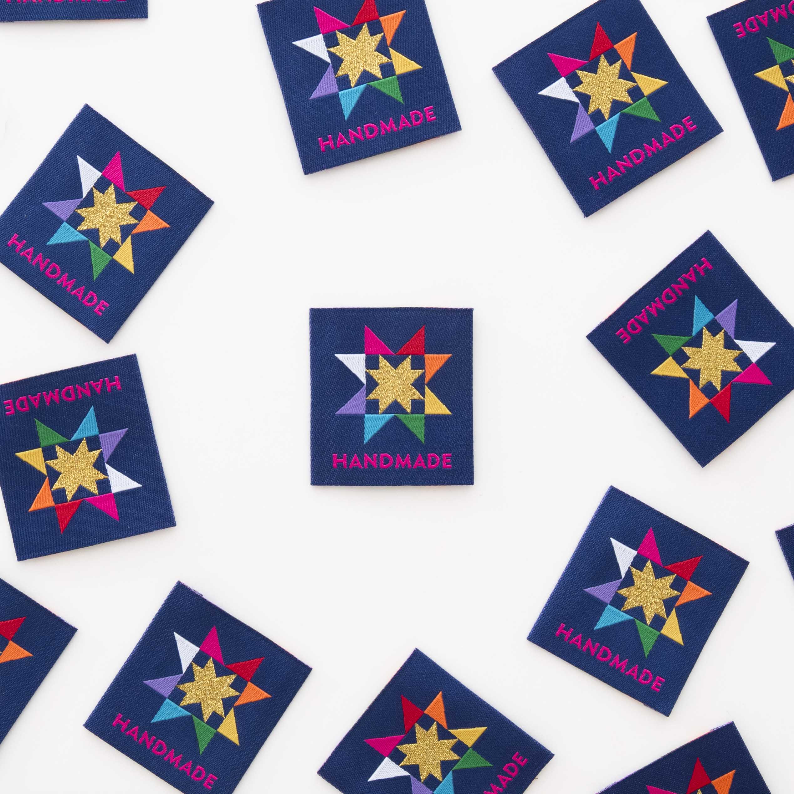Handmade Quilt Star Large Woven Labels – Sarah Hearts