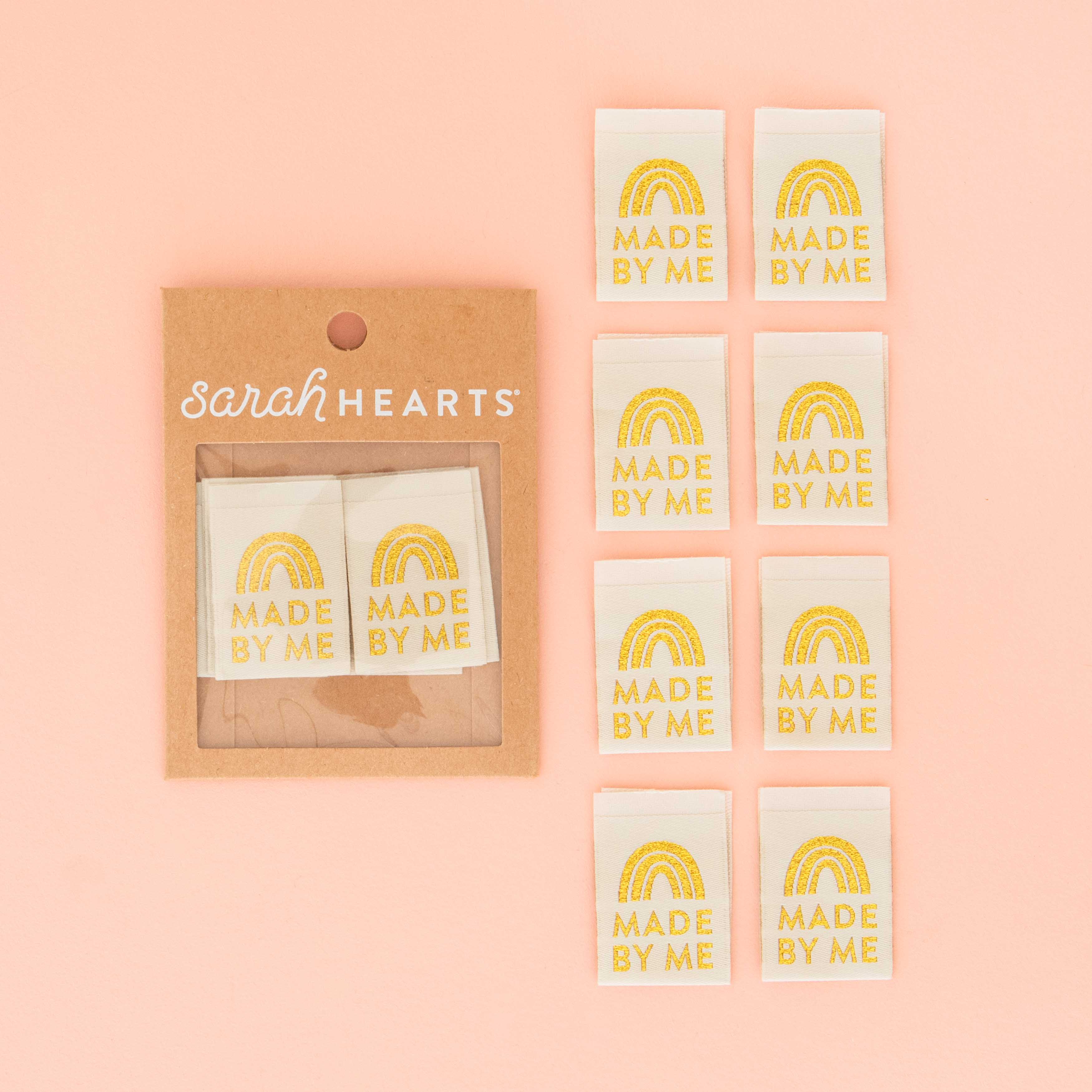 Made by Me Gold Woven Labels – Sarah Hearts