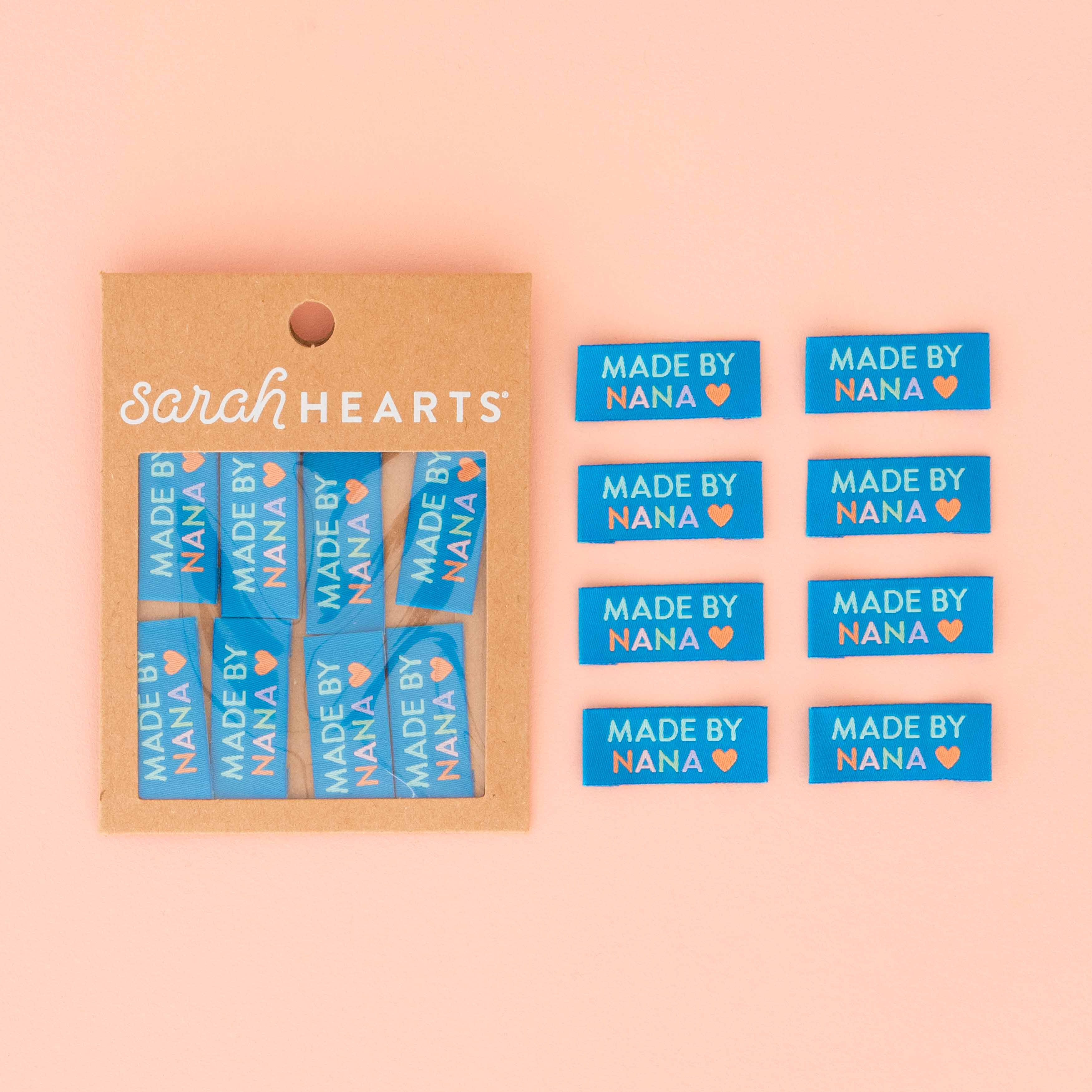 Made by Nana Woven Labels – Sarah Hearts