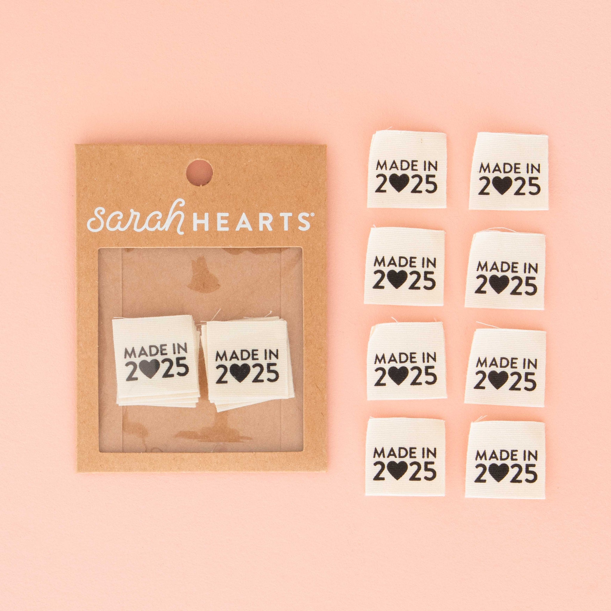 Made in 2025 Organic Cotton Labels – Sarah Hearts