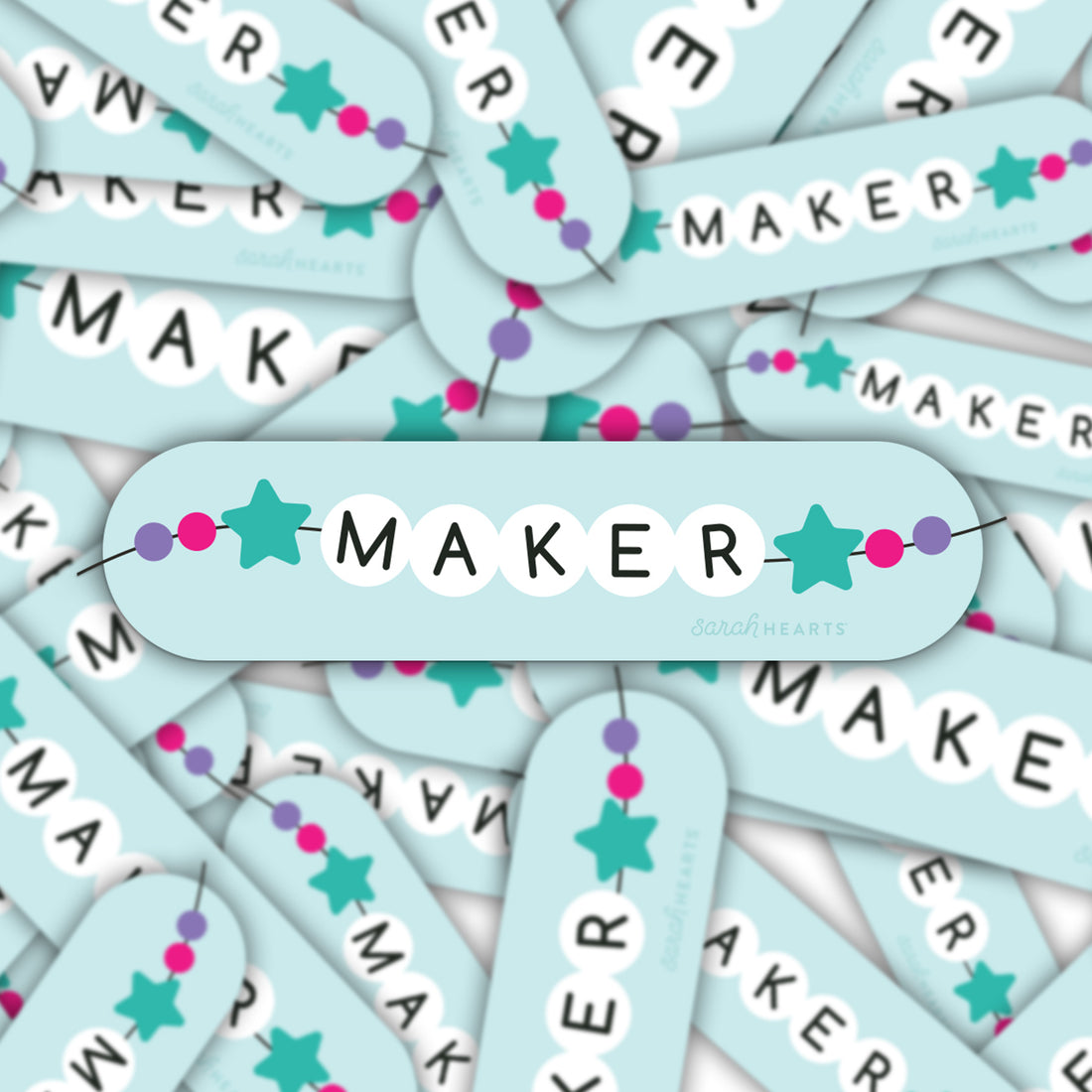 Maker Friendship Bracelet Sticker – Sarah Hearts