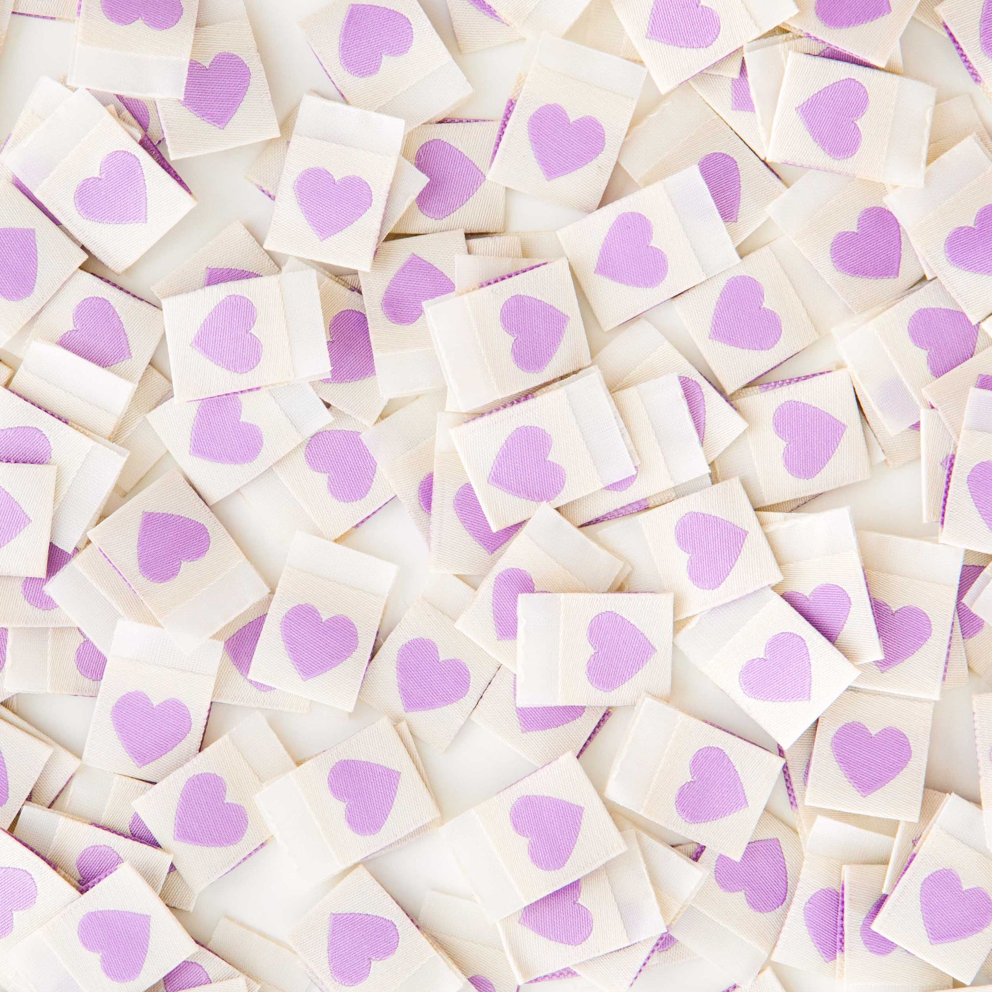 Purple Heart Woven Labels – Sarah Hearts