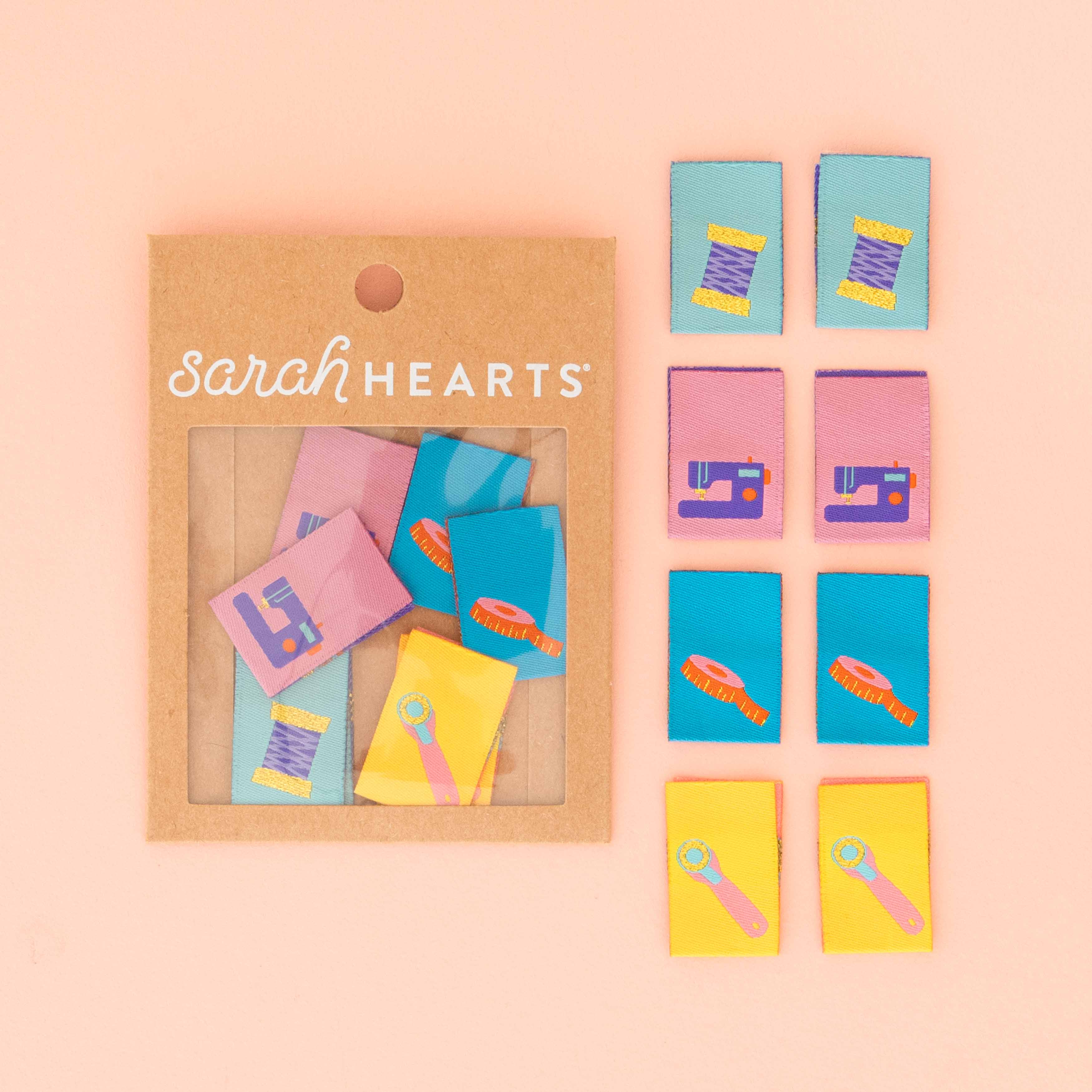 Sewing Notions Tied with a Ribbon Woven Label Multipack – Sarah Hearts