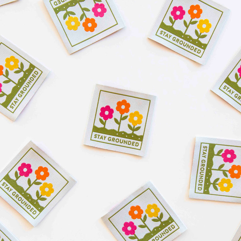 Stay Grounded Large Woven Labels – Sarah Hearts