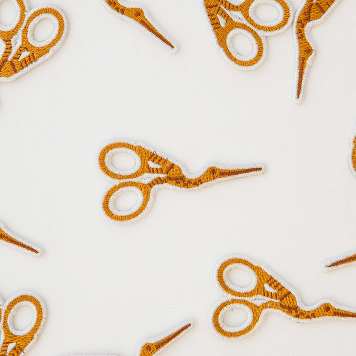 Stork Scissor Iron-On Patch – Sarah Hearts