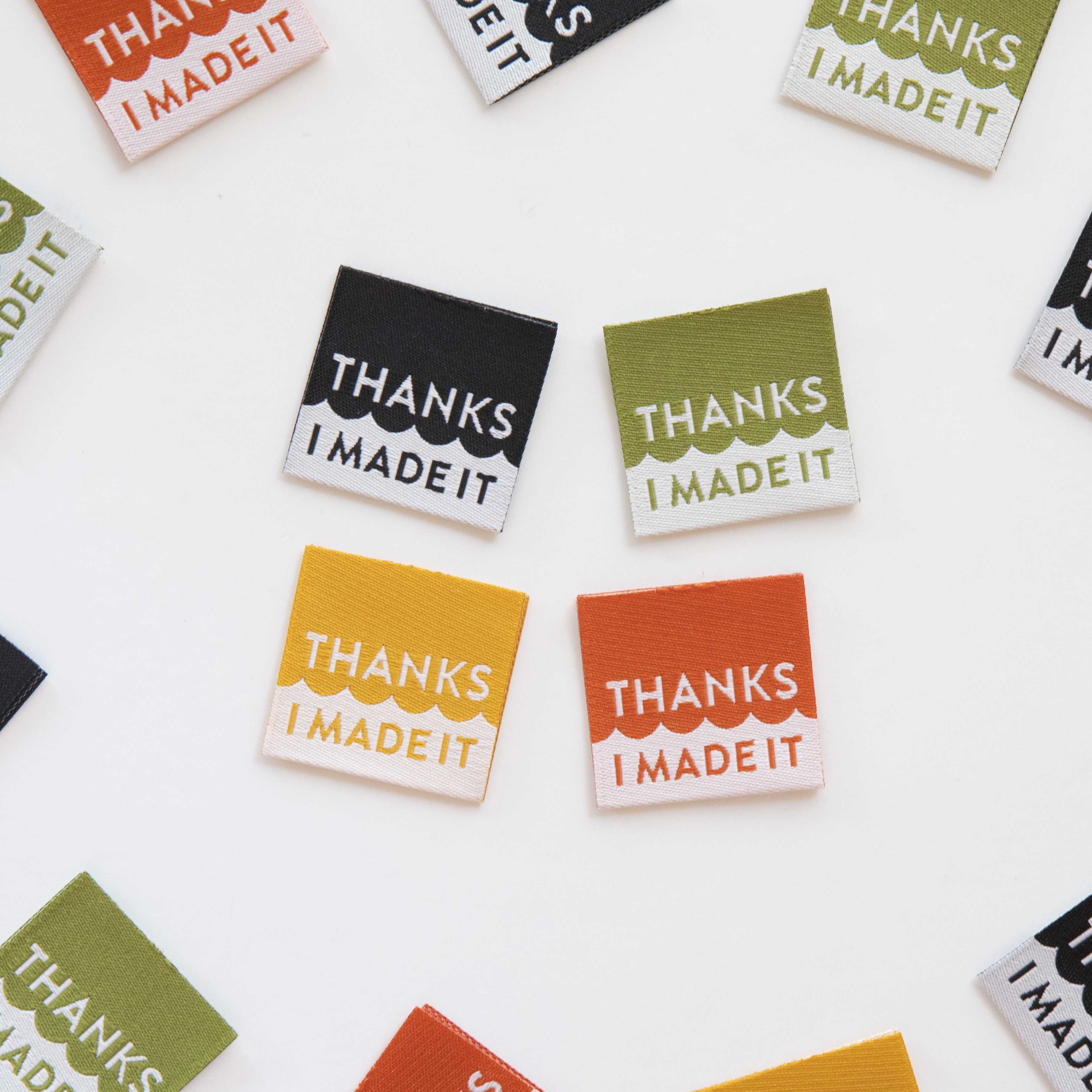 Thanks I Made It Multipack Woven Labels – Sarah Hearts